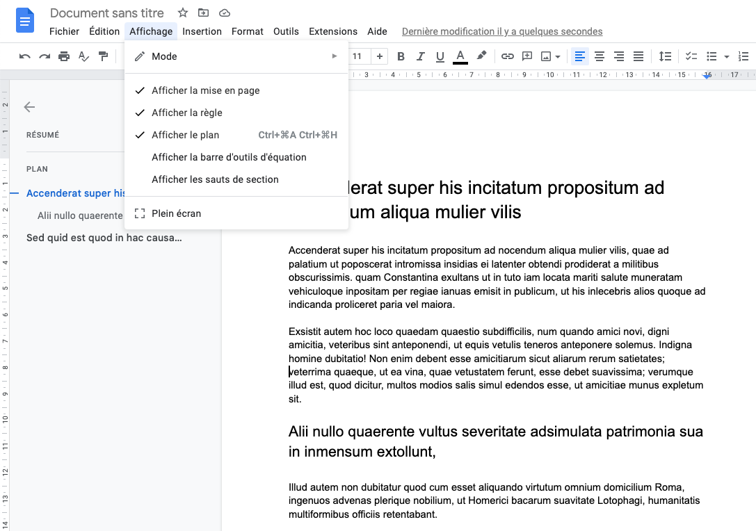 Comment créer un sommaire sur Google Docs - Tout Sur Google