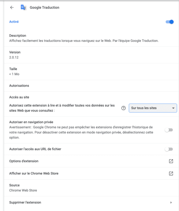 Comment désactiver la traduction automatique dans Chrome - Tout Sur Google