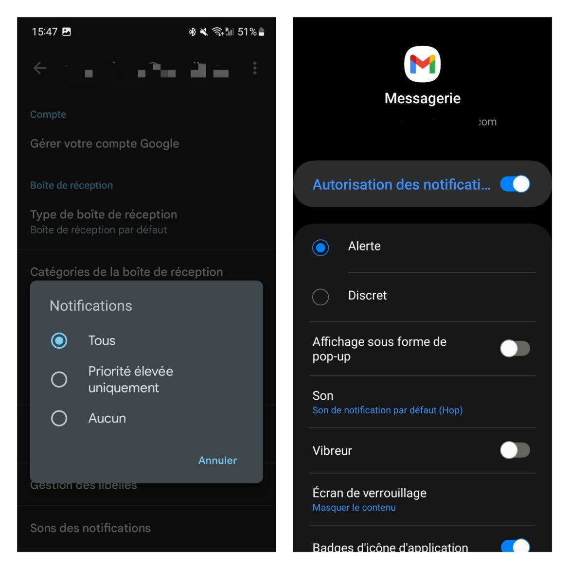 Comment résoudre les problèmes de notifications Gmail sur Android