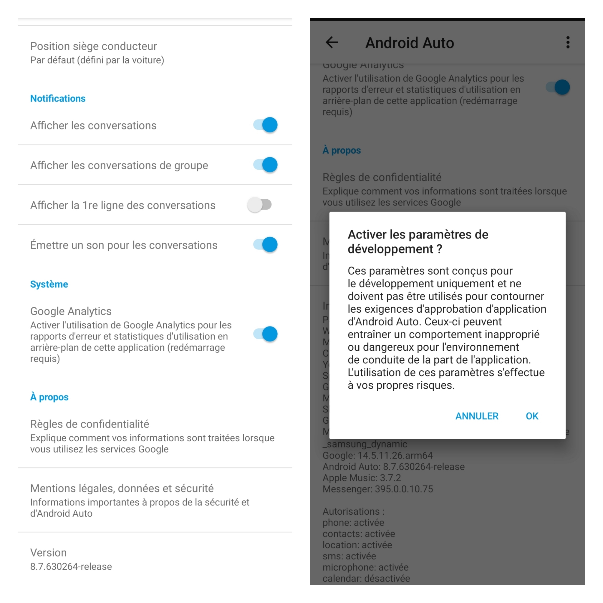 Comment activer le mode développeur sur Android Auto