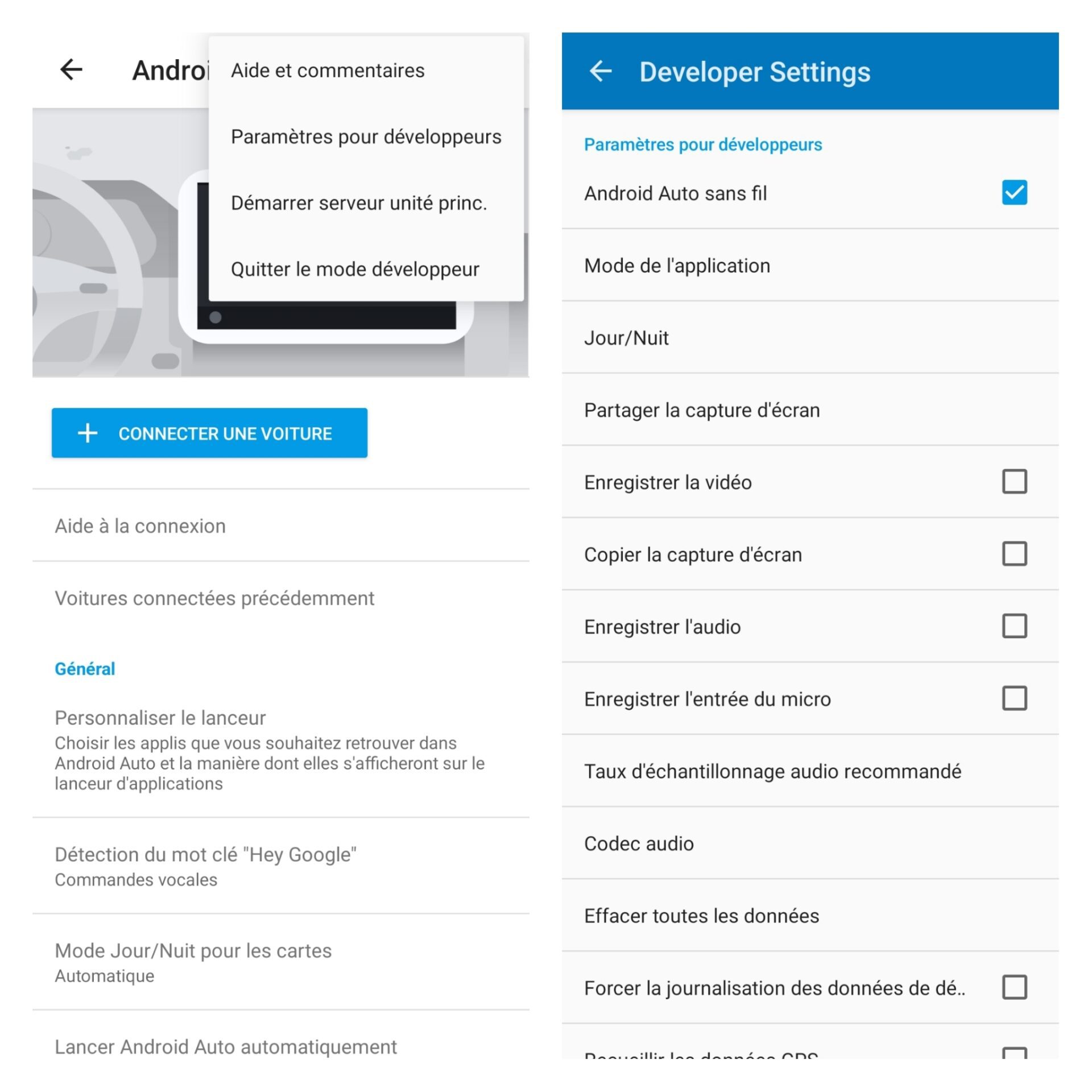 Comment activer le mode développeur sur Android Auto