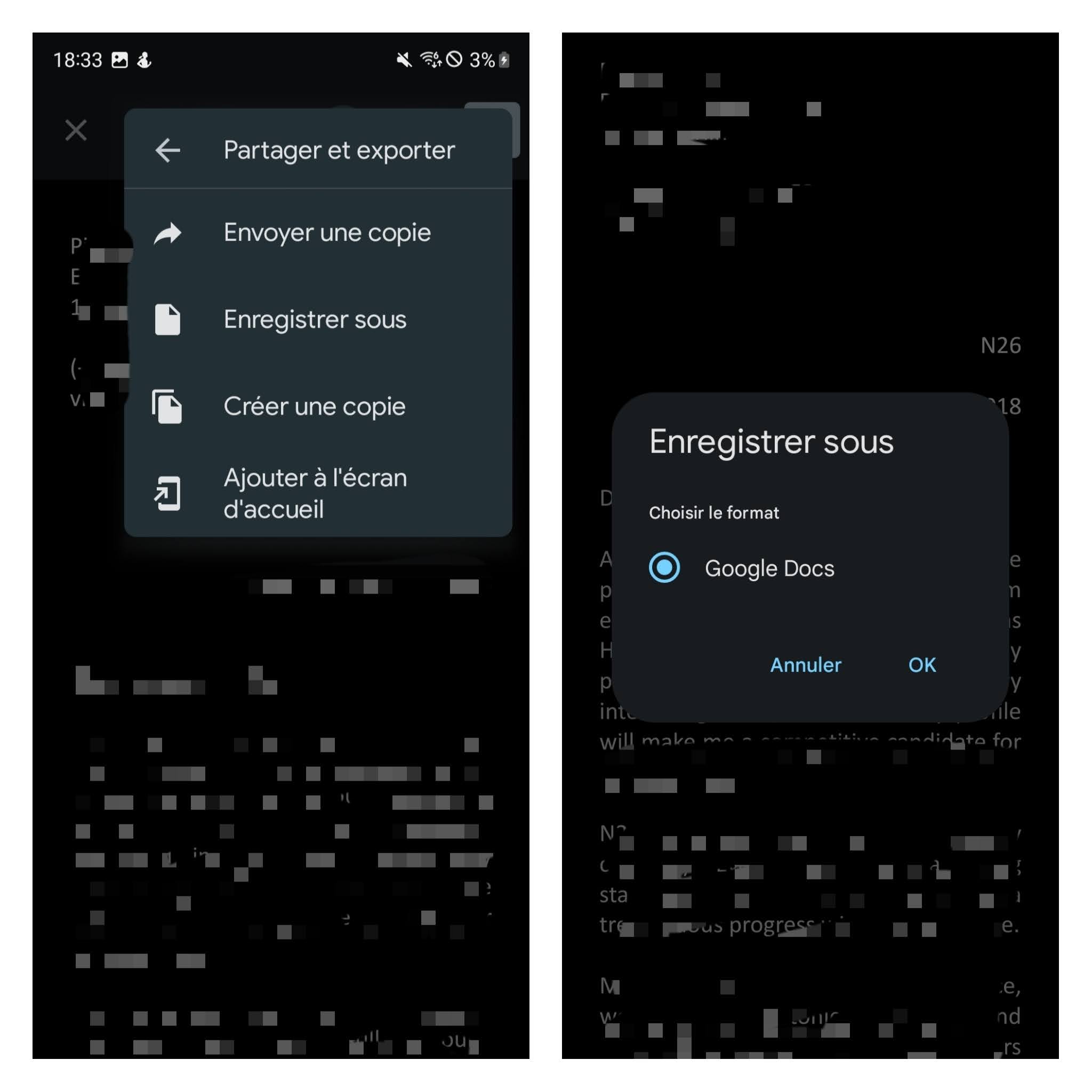 Comment convertir un fichier Word en Google Docs