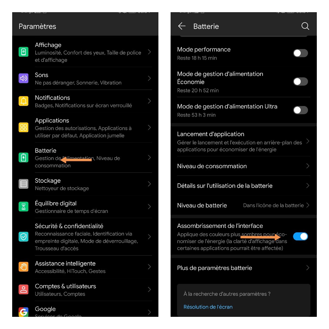 Comment activer et mettre le mode sombre sur Huawei - Tout Sur Google