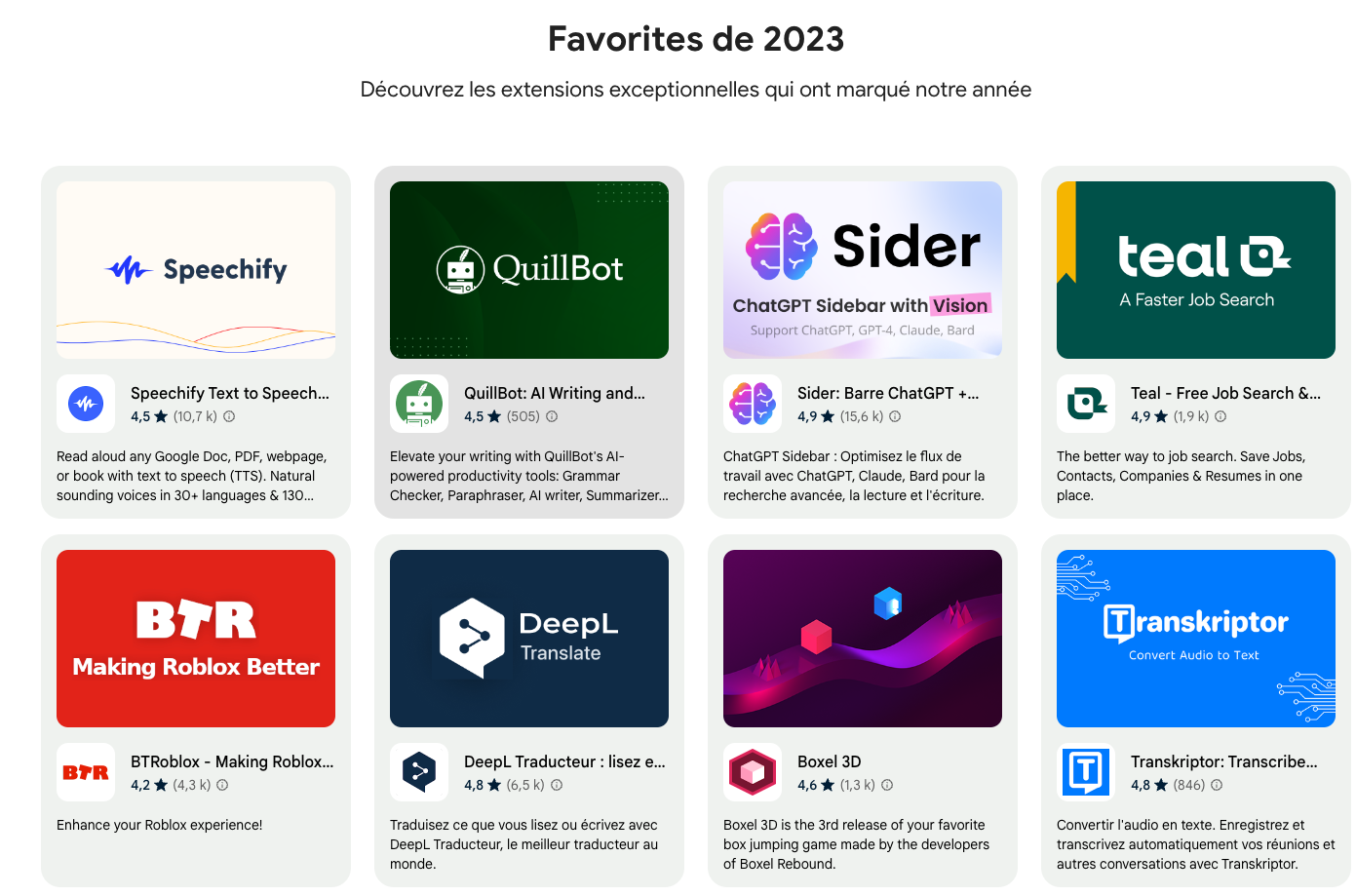 Les meilleures extensions Chrome en 2023 selon Google - Tout Sur Google