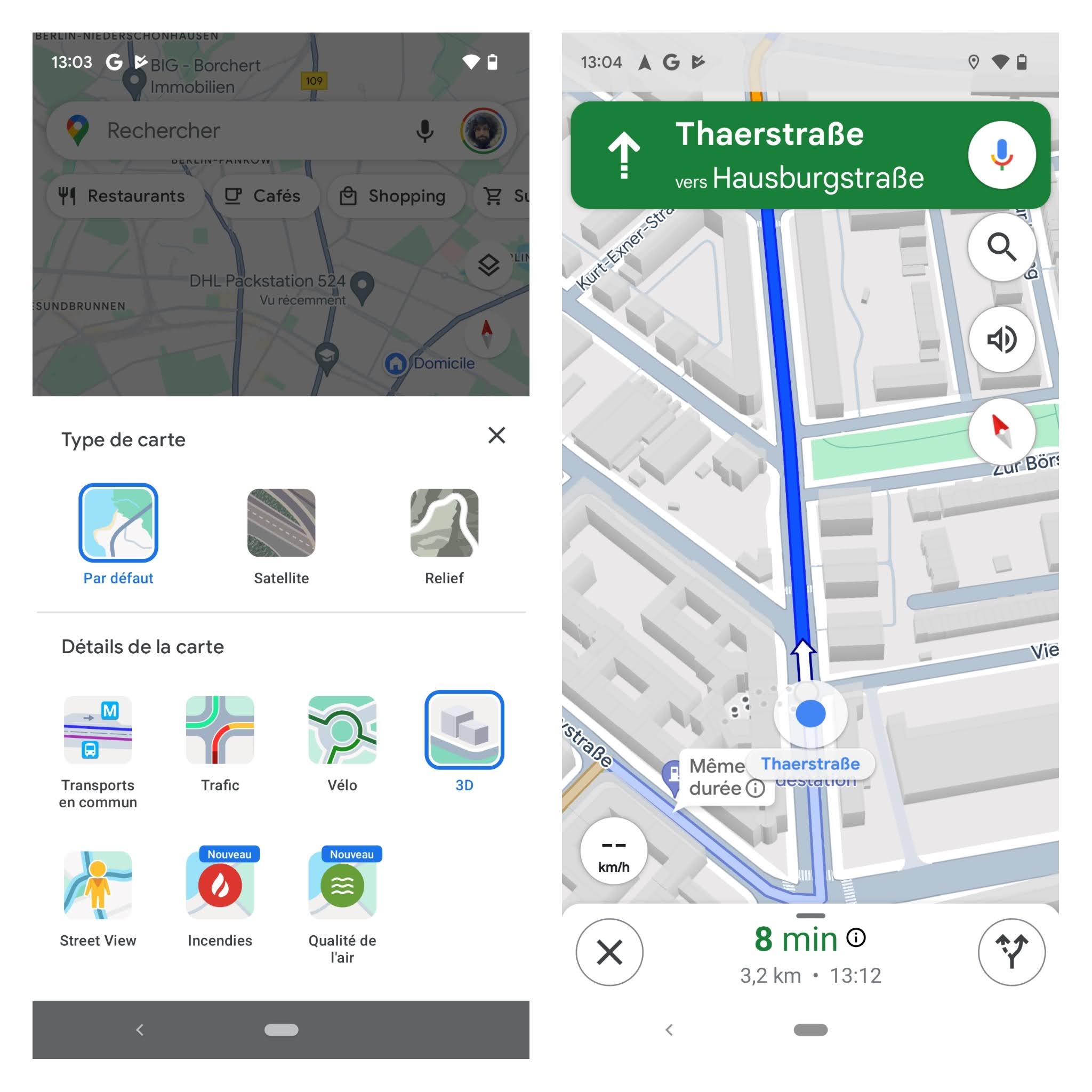 Google Maps : comment activer la navigation 3D avec les bâtiments